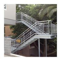 China Double cantilevered stairs indoor stainless steel u shape steel staircase for sale