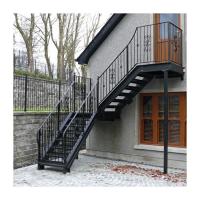 China Australia interior stairs cantilevered steel metal curved staircase for sale