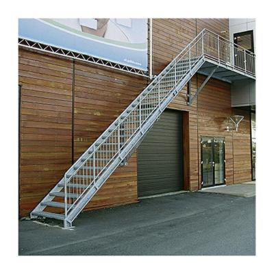 China Hight quality light stairs stainless steel rod railing height quality iron straight staircase for sale