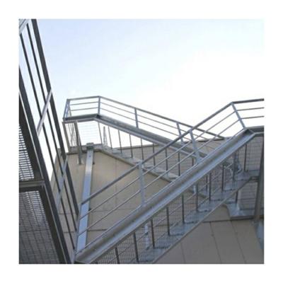 China Factory made stair mono stringer steel stainless steel glass railing staircase for sale
