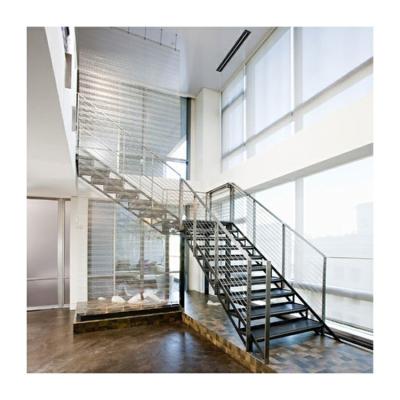 China Factory price stairs economic design steel structure house steel staircase for sale