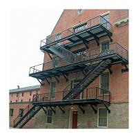 China White painted rails stairs cantilevered steel stringer indoor stainlee steel staircase for sale