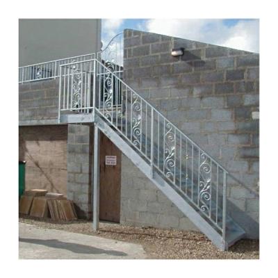 China Modern indoor stairs stainless steel handrails stainless steel cable railing staircase for sale
