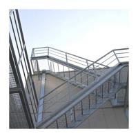 China Modern indoor stairs stainless steel handrails stainless steel cable railing staircase for sale