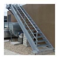China Indoor stairs curved steel modern double spine metal staircase for sale