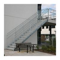 China Central spine stair stainless steel blustrade indoor cast iron glass staircase for sale