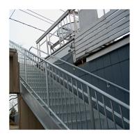 China Office building stairs stainless steel glass curved iron railing staircase for sale