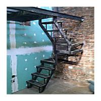 China Unique stairs indoor decorative steel new style steel staircase for sale