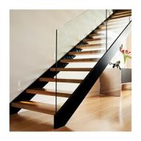 China Factory seller straight stairs stair type modern wooden stairs for sale