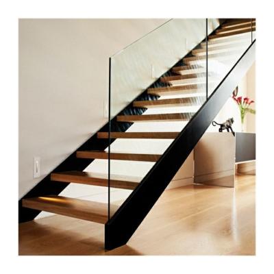 China Factory seller straight stairs stair type modern wooden stairs for sale