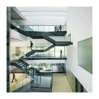 China China supplier straight staircase use home used steel-wood stairs for sale