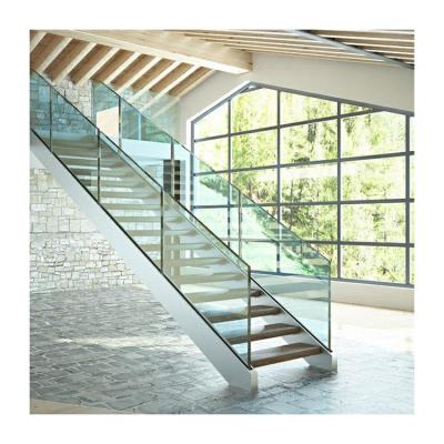 China Elegant style straight stair s15 metal wood stair for sale