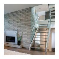 China Elegant style straight stair s15 metal wood stair for sale