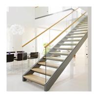 China Latest fashion excellent quality straight staircase wooden steps stairs for sale