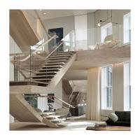 China Latest fashion excellent quality straight staircase wooden steps stairs for sale