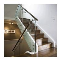 China Factory direct supply build straight staircase balustrade wood stairs for sale
