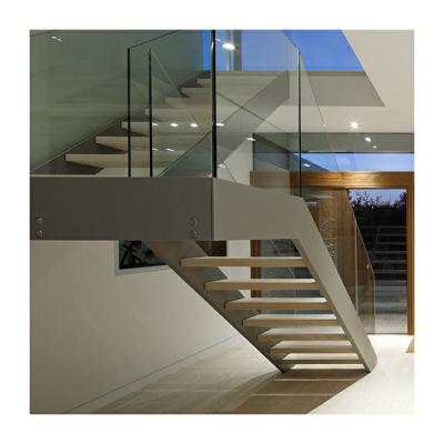 China WilliamArchi straight staircase closed tread wooden treads home used metal stairs for sale