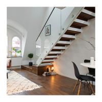China Best selling straight staircase wood tread L l shaped stairs for sale
