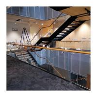 China Contemporary aluminum straight stair design l shape-d wood stairs for sale