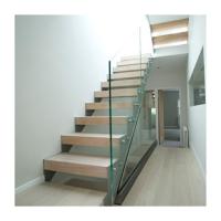 China Manufacturer nterior Straight Granite Stairs special wood railing staircase for sale