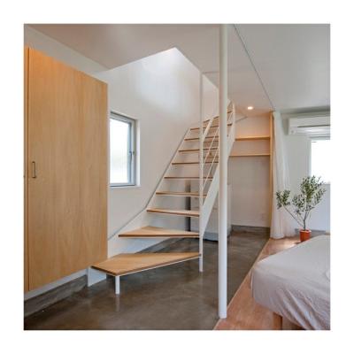 China WilliamArchi fashion design straight stairs rubber wood tread staircase for sale