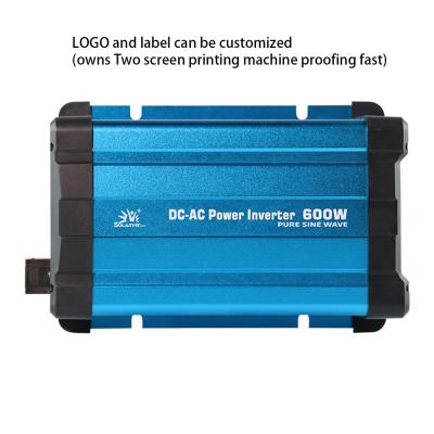 China Lcd Display 600 Watt Pure Sine Wave Inverter 12V 24V Dc To Ac 110V 220V for sale