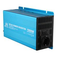 China Aluminum Multiscene Inverter 12V Pure Sine Wave LED Digital Control 1000 Watt for sale