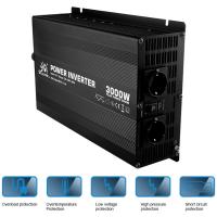 China Aluminum 3000W Modified Sine Wave Power Inverter 12V To 110/220V for sale