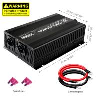 China Aluminum 3000W Modified Sine Wave Power Inverter 12V To 110/220V for sale