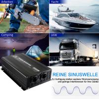 China Aluminum 3000W Modified Sine Wave Power Inverter 12V To 110/220V for sale