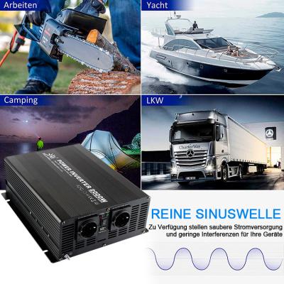 China Single Phase Black Modified Sine Wave Power Inverter 2KW for Off Grid Solar system for sale