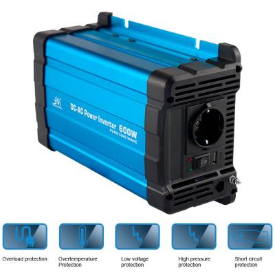 China Off grid 600W dc to ac 12v 24v 110 220v pure sine wave converter for sale