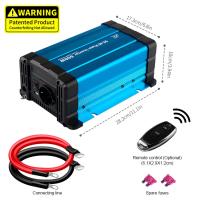 China Off grid 600W dc to ac 12v 24v 110 220v pure sine wave converter for sale