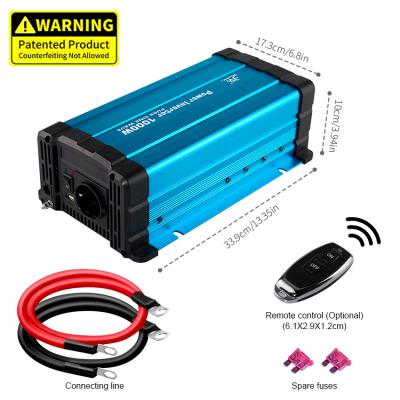 China 12v dc ac 220v pure sine wave inverter 1000W for sale