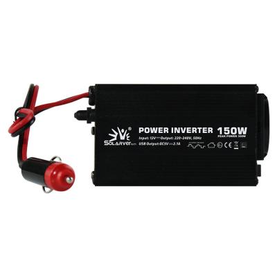 China Portable Aluminum 150w Sine Wave Inverter , Multifunctional Power Inverter For Car for sale
