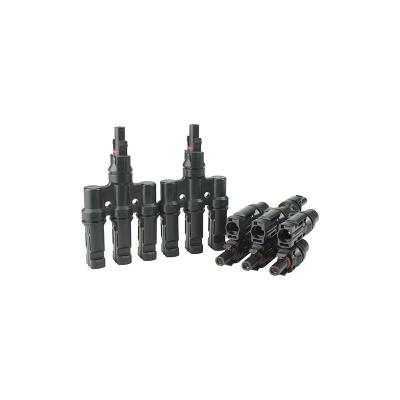 China Waterproof 30A MC4 Solar Branch Connector T Branch DC 1000V IP68 for sale