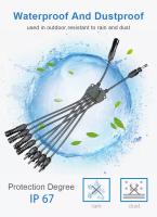 China OEM 2.5mm2 Solar Panel Connectors Y Branch Waterproof Practical for sale