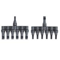 China MC4 1000V DC T Branch Solar Panel Male Female Connectors Moistureproof for sale