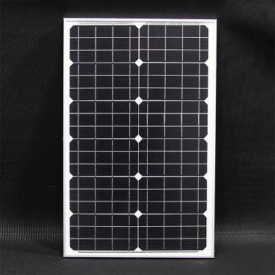 China TUV 40 Watt 18V Monocrystalline Solar Panel Waterproof Durable for sale