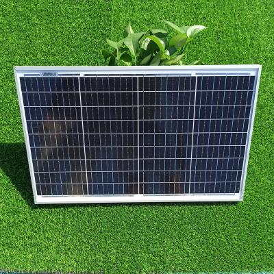 China Glass Laminated PV Polycrystalline Solar Panel 18V 40W Aluminium Alloy Frame for sale