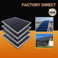 China CE Durable 60W Polycrystalline Silicon Solar Panels For Home for sale