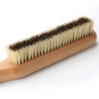 China Beechwood Boar Bristle Wooden Scrub Brush With Long Handle  Lightweight for sale
