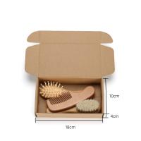 China Modern Goat Bristle Brush Wooden Baby Brush And Comb Set For Newborns for sale
