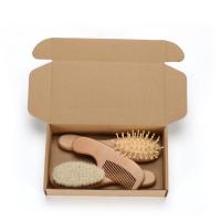 China Modern Goat Bristle Brush Wooden Baby Brush And Comb Set For Newborns for sale