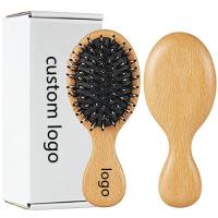 China Wooden Handle Boar Bristle Paddle Brush Vented Paddle Brush OEM/ODM for sale