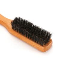 China Men's Beard Grooming Set with Black Beard Brush and Comb Made of Natural Boar Bristle for sale