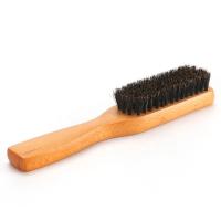 China Men's Beard Grooming Set with Black Beard Brush and Comb Made of Natural Boar Bristle for sale