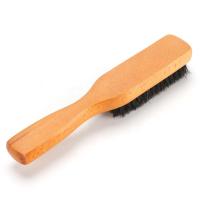 China Men's Beard Grooming Set with Black Beard Brush and Comb Made of Natural Boar Bristle for sale