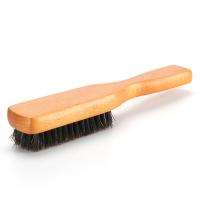 China Men's Beard Grooming Set with Black Beard Brush and Comb Made of Natural Boar Bristle for sale