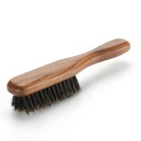 China Boar Bristle Beard Brush Comb Set Black Color Wood Material for Men Beard Hair Grooming for sale